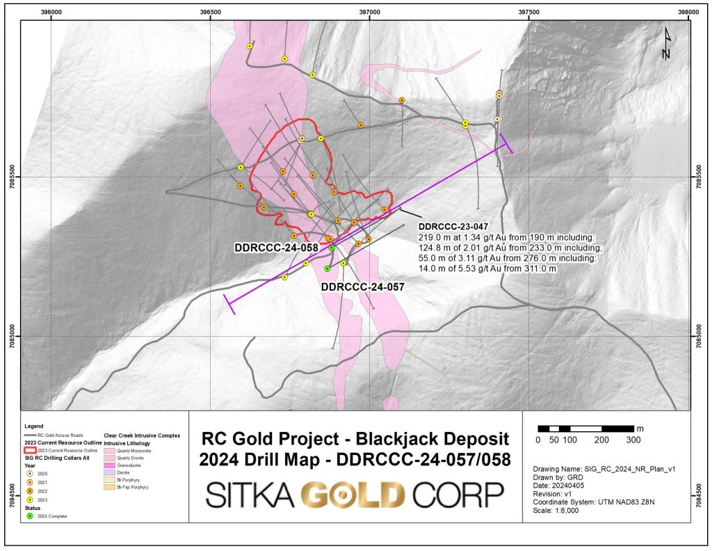 Sitka Intercepts Visible Gold in Second Step Out Diamond Drill Hole of 2024 at its RC Gold ...